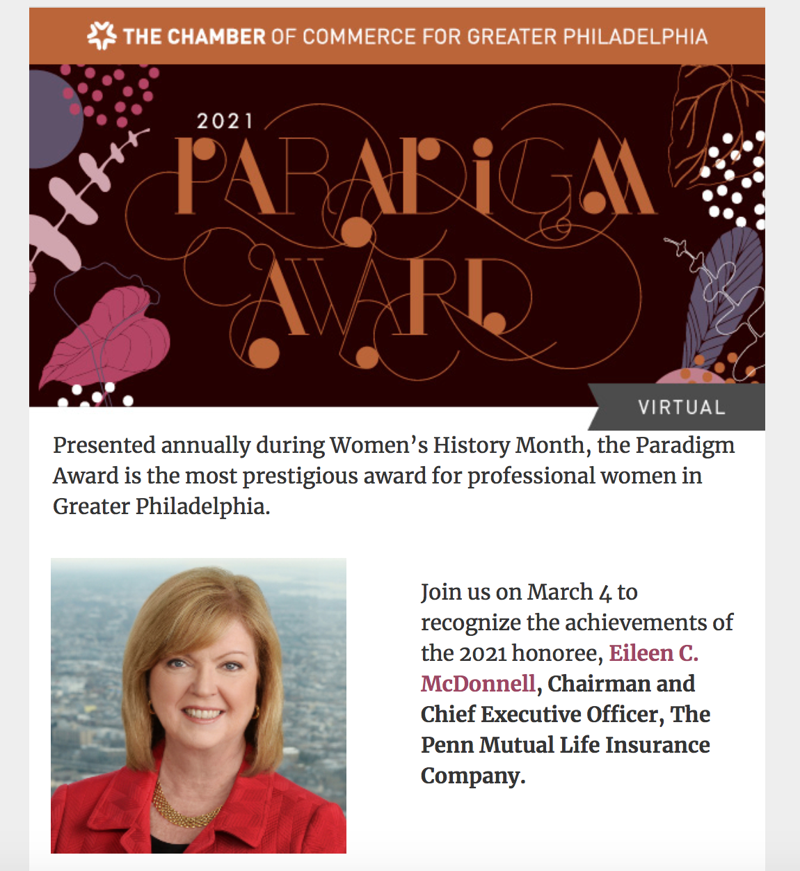 Eileen McDonnell to receive Paradigm Award - Irish American Business ...